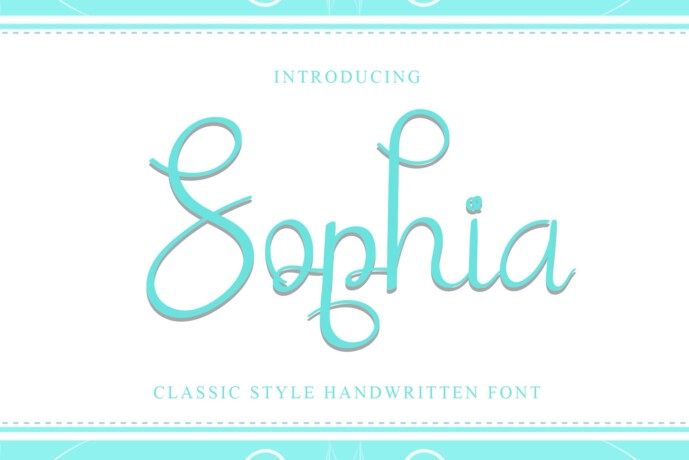Sophia Font - Free Font