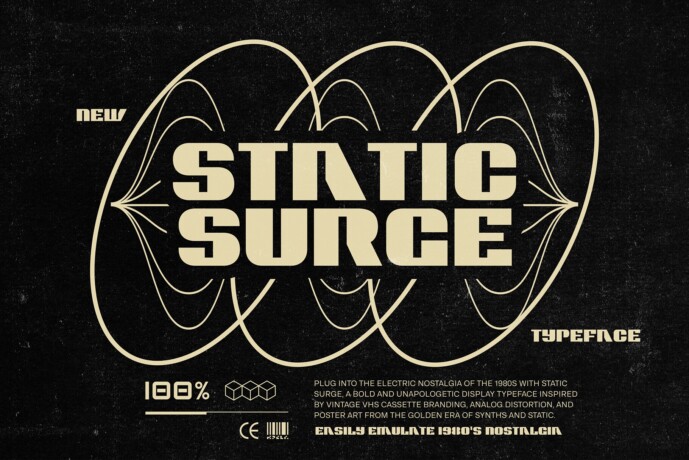 Static Surge Font - Free Font