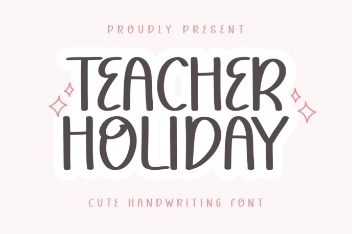 Teacher Holiday Font - Free Font