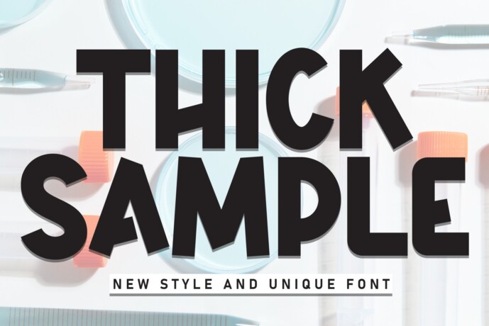 Thick Sample Font - Free Font