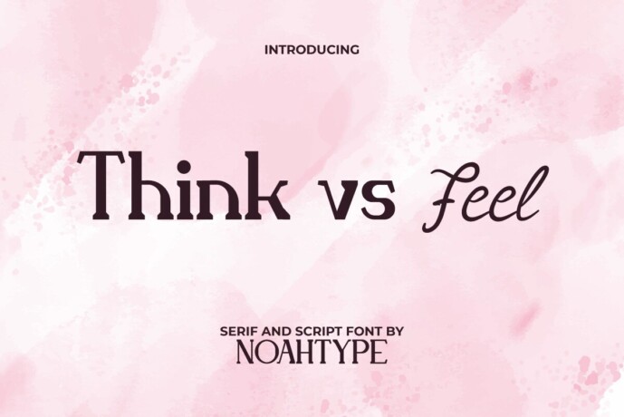 Think Vs Feel Font - Free Font