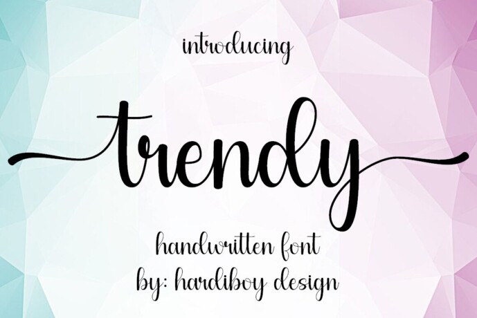 Trendy Font - Free Font