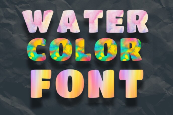 Watercolor Font - Free Font