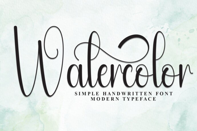 Watercolor Font - Free Font