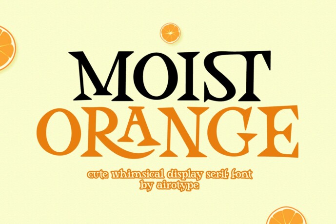 Moist Orange Font - Free Font