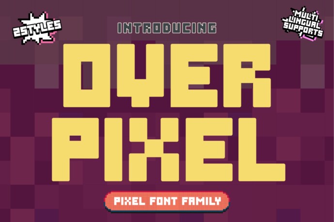 Over Pixel Font - Free Font