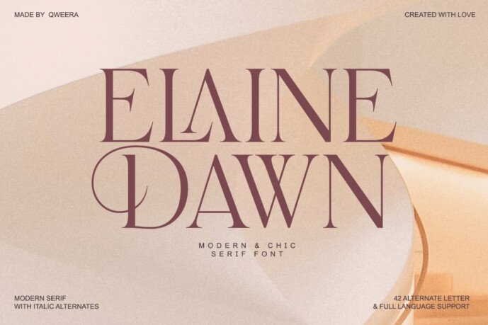 Elaine Dawn Font - Free Font