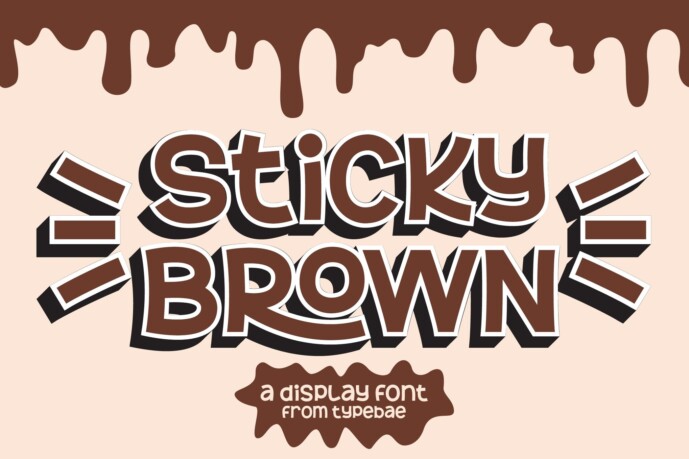 Sticky Brown Font - Free Font