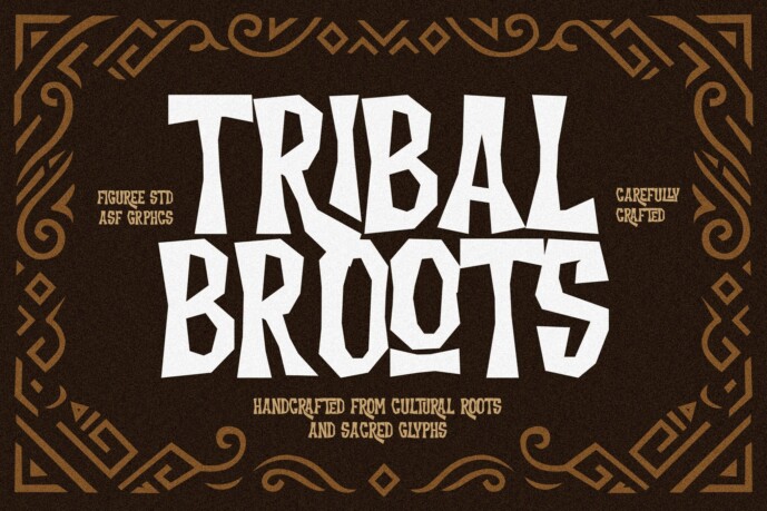 Tribal Broots Font - Free Font