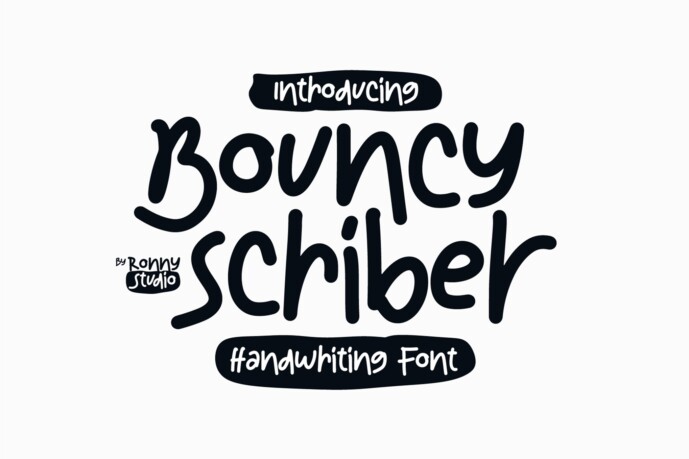 Bouncy Scriber Font - Free Font