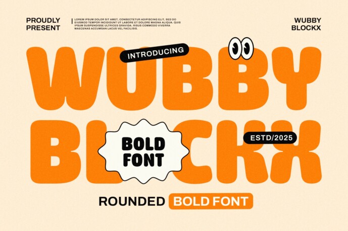 WubbyBlockx - Rounded Bold Font - Free Font