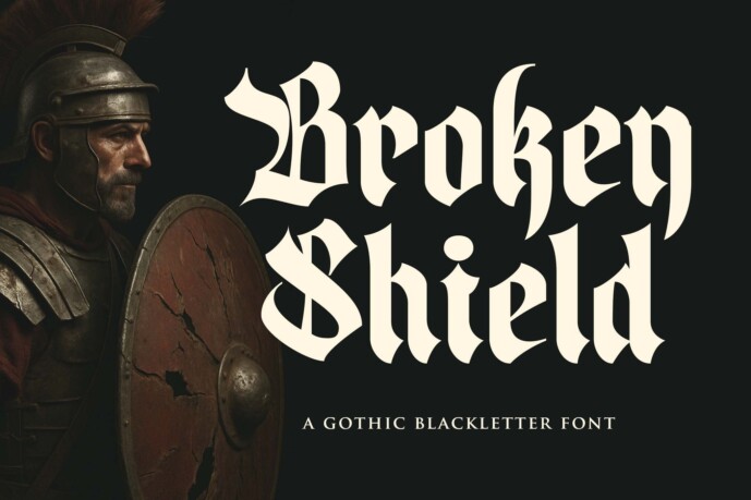Broken Shield Font - Free Font