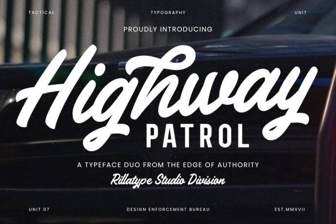 Highway Patrol Font - Free Font