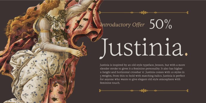 Justinia Font - Free Font