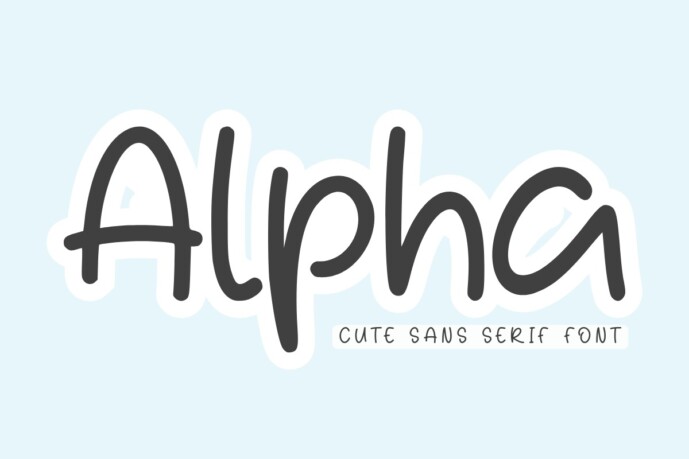 Alpha Font - Free Font