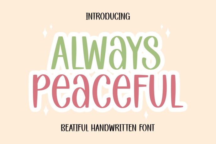 Always Peaceful Font - Free Font
