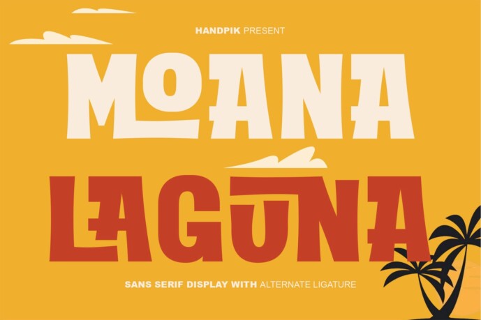 Moana Laguna Font - Free Font