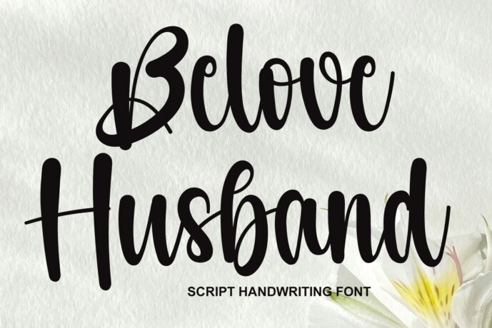 Belove Husband Font - Free Font
