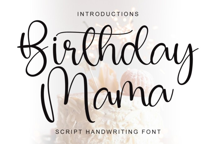 Birthday Mama Font - Free Font