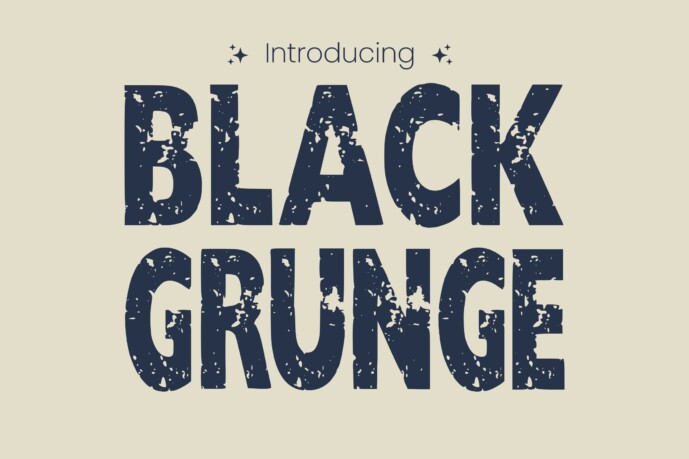 Black Grunge Font - Free Font