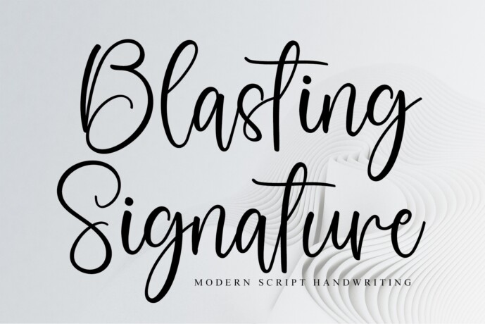 Blasting Signature Font - Free Font