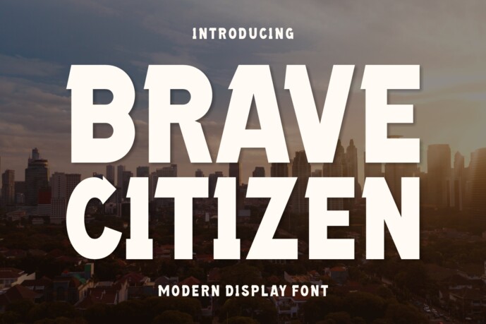 Brave Citizen Font - Free Font
