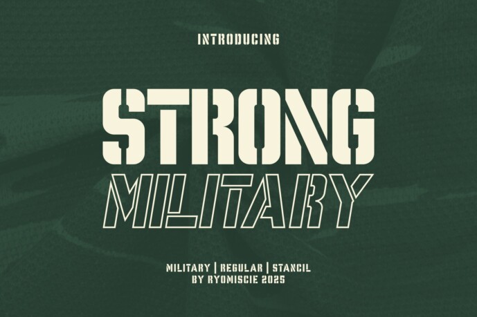 Strong Military Font - Free Font