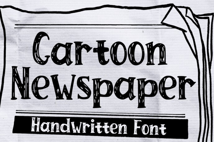Cartoon Newspaper Font - Free Font