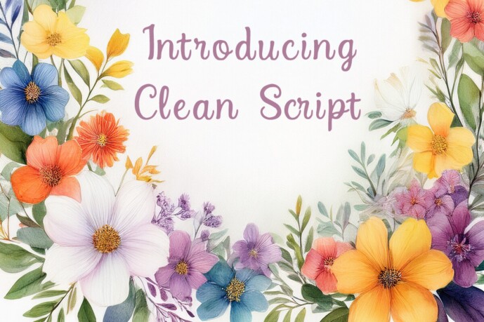 Clean Script Font - Free Font