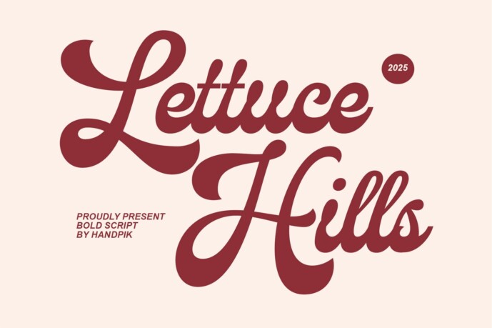 Lettuce Hills Font - Free Font