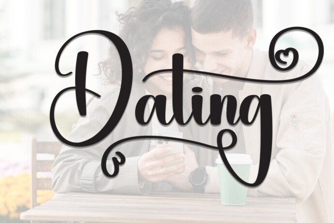 Dating Font - Free Font