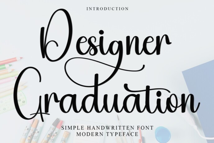 Designer Graduation Font - Free Font