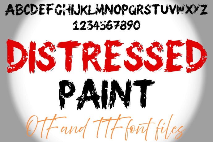 Distressed Paint Font - Free Font