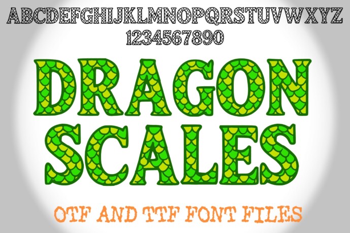 Dragon Scales Font - Free Font