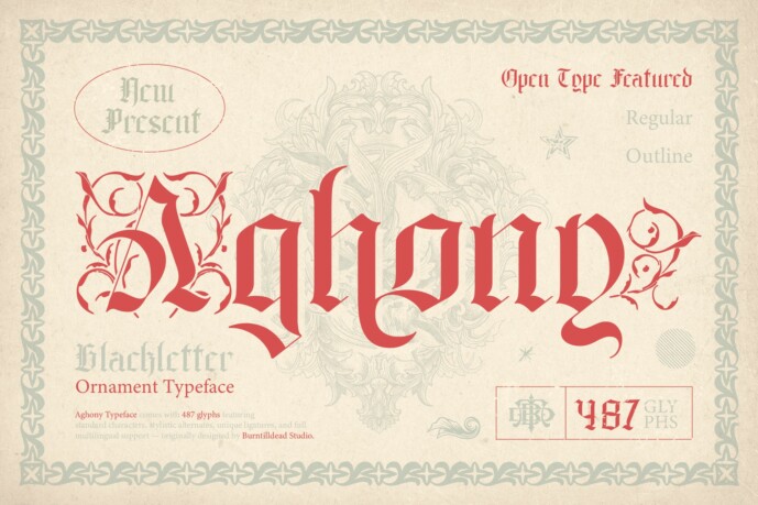 Aghony Font - Free Font