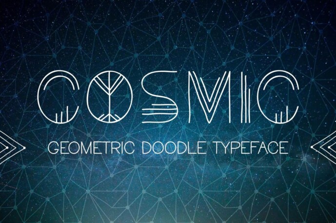 Cosmic Doodle Typeface - Free Font