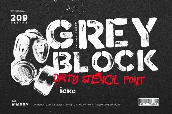 Greyblock Font - Free Font