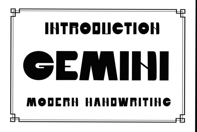 Gemini Font - Free Font