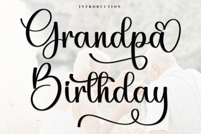 Grandpa Birthday Font - Free Font