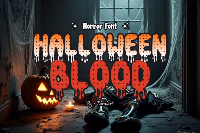 Halloween Blood Font - Free Font