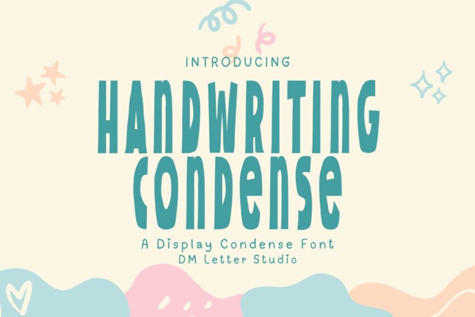 Handwriting Condense Font - Free Font