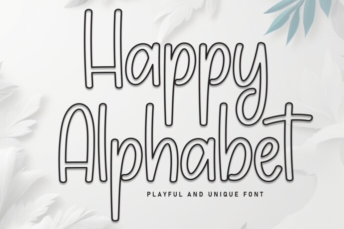 Happy Alphabet Font - Free Font