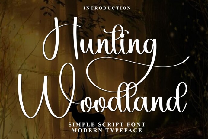 Hunting Woodland Font - Free Font