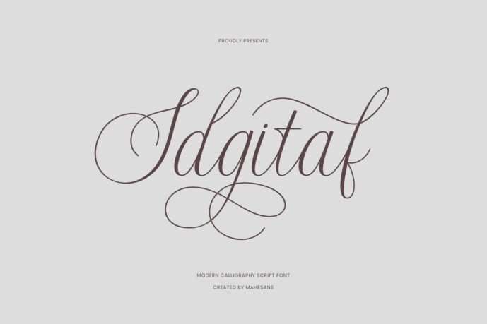 Idgitaf Font - Free Font