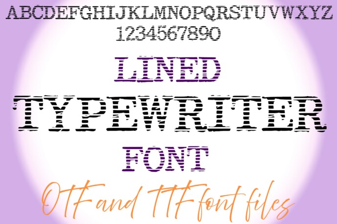 Lined Typewriter Font - Free Font
