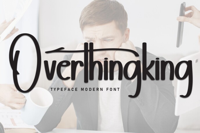 Overthingking Font - Free Font