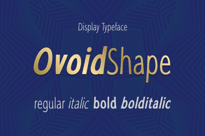 Ovoid Shape Font - Free Font
