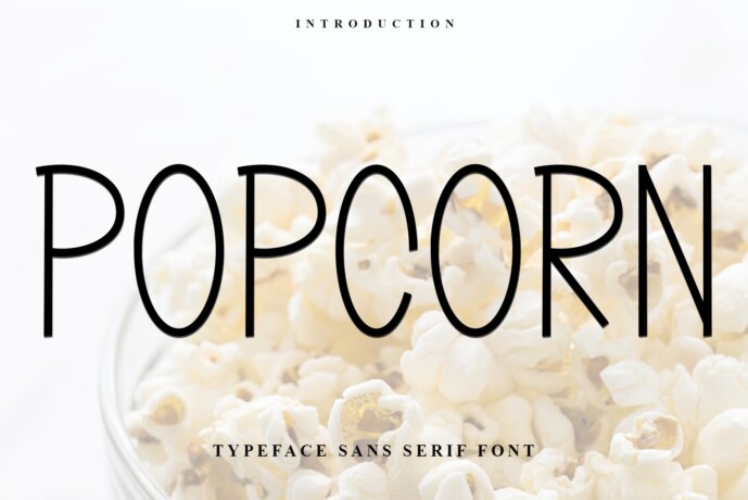 Popcorn Font - Free Font