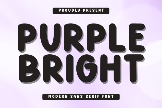 Purple Bright Font - Free Font