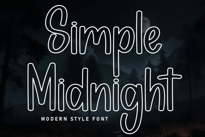Simple Midnight Font - Free Font